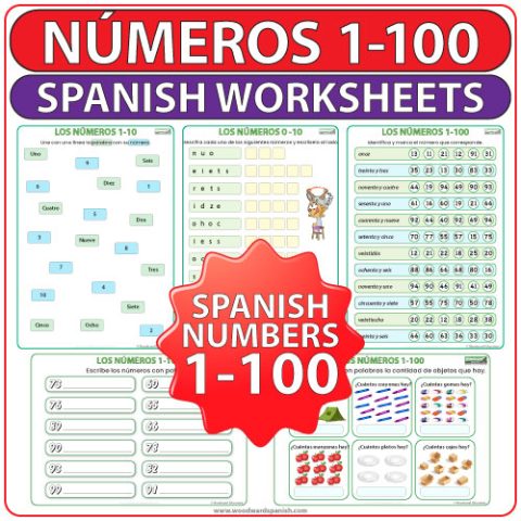 Numbers 1-100 Spanish Worksheets | Woodward Spanish